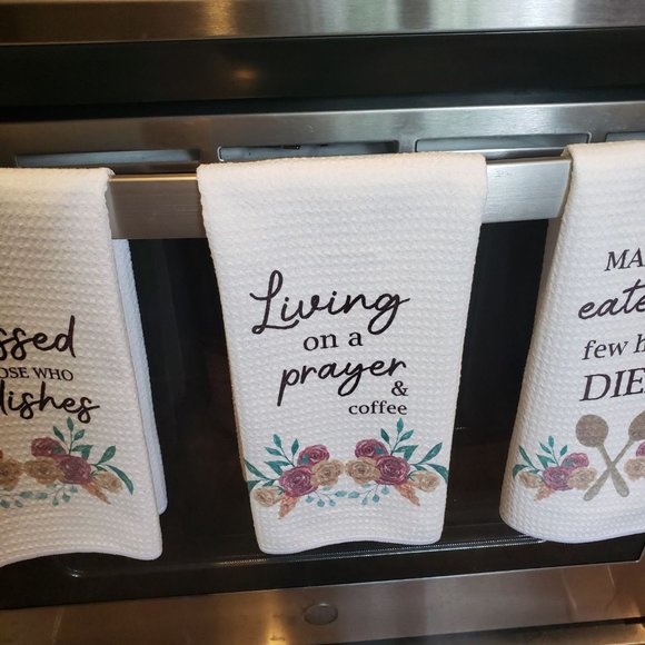 Hand Crafted | Kitchen | Set Of 3 Kitchen Towels | Poshmark